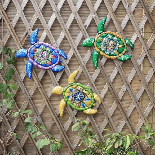 Snapklik.com : Scwhousi Metal Sea Turtle Wall Art Decor,Beach Theme ...
