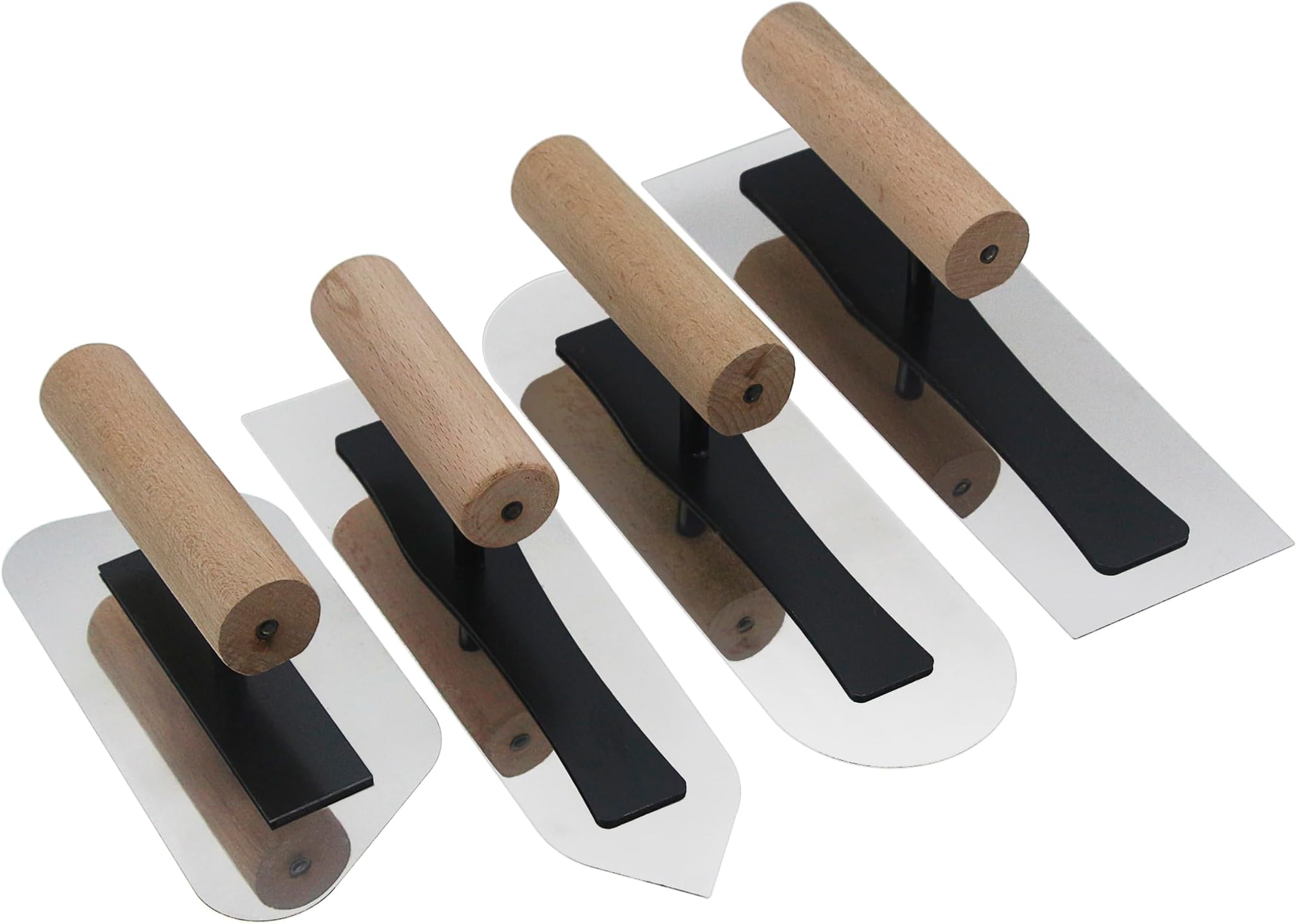 Japanese Venetian Plaster Finishing Trowel Set 4 PC Stainless Steel Art ...