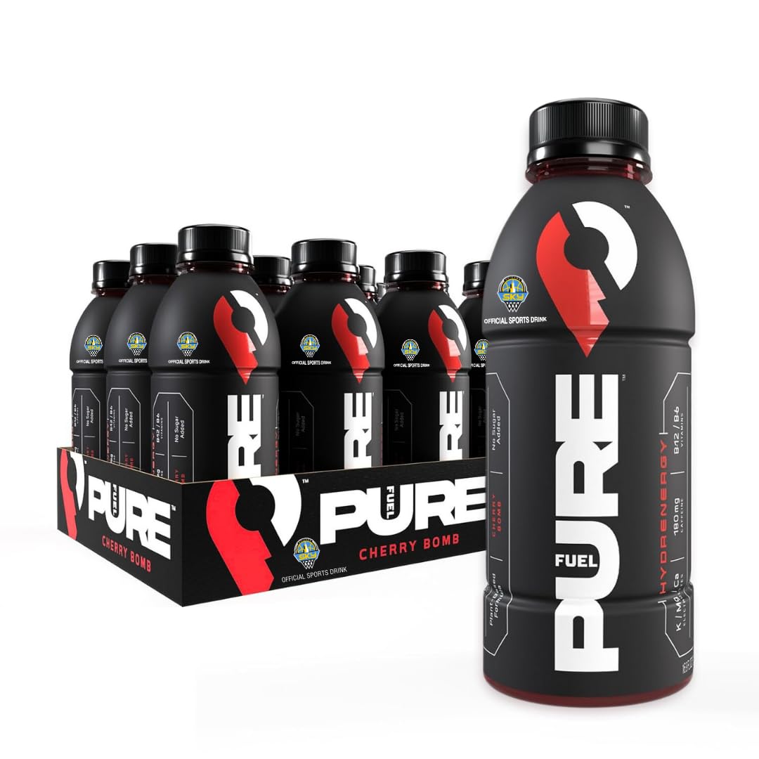 Amazon.com : Pure Fuel Healthy Energy Drinks Cherry Bomb - Official ...