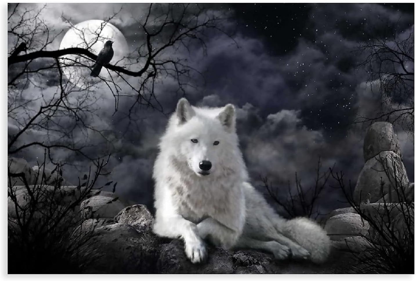 Amazon.com: NIUZWDE Wolf Poster - Wolf Wall Art - Wolf Pictures - Wolf ...