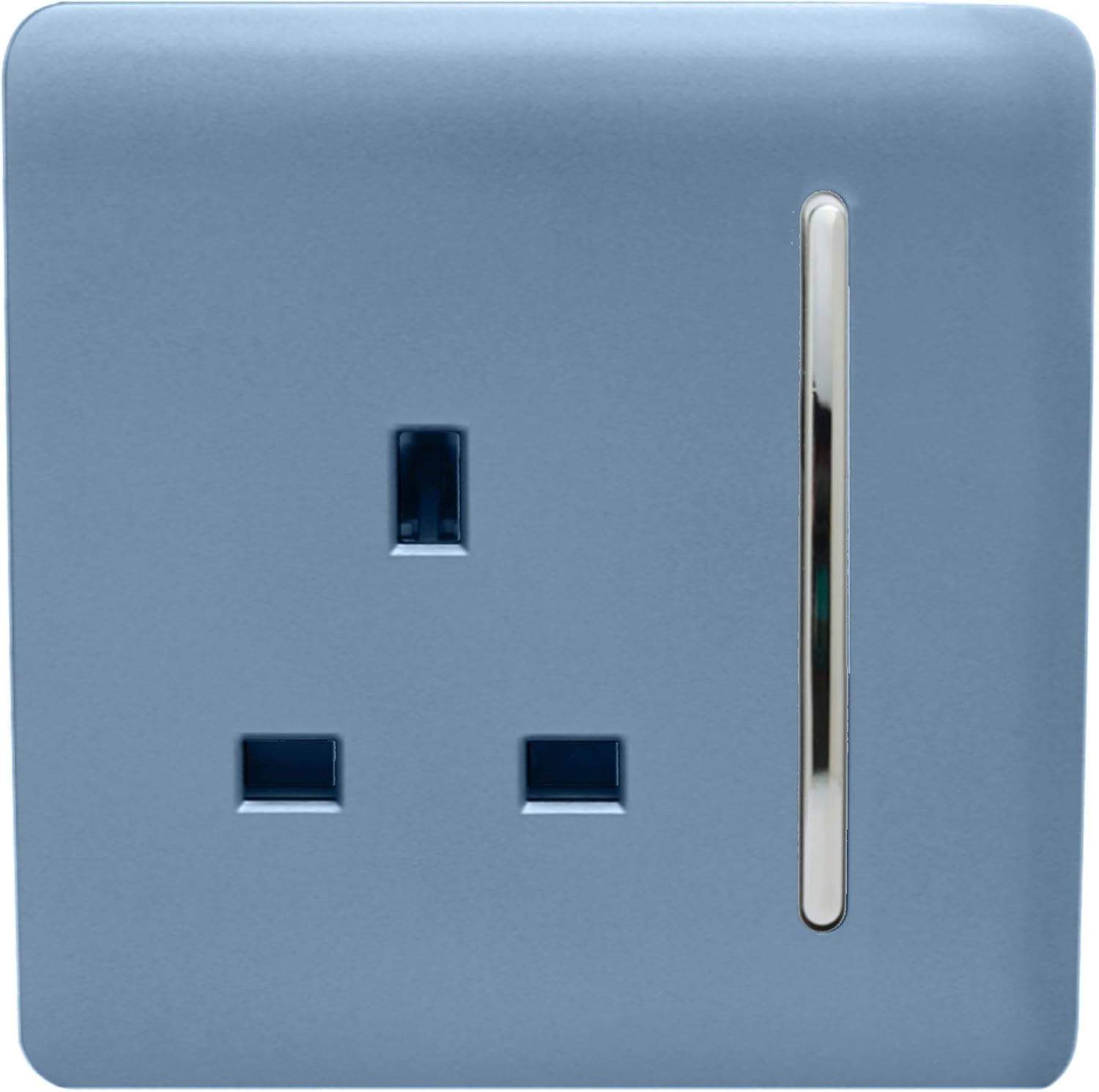 Trendi 1 Gang Artistic Modern Glossy 13 Amp Switched Tactile Plug ...