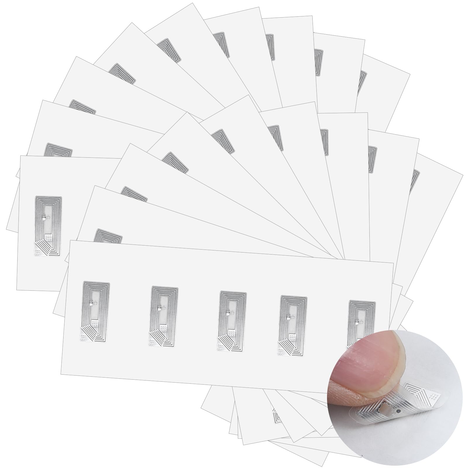 Snapklik.com : 100 Pcs NFC Tags Sticker Ntag213 Adhesive Blank NFC ...