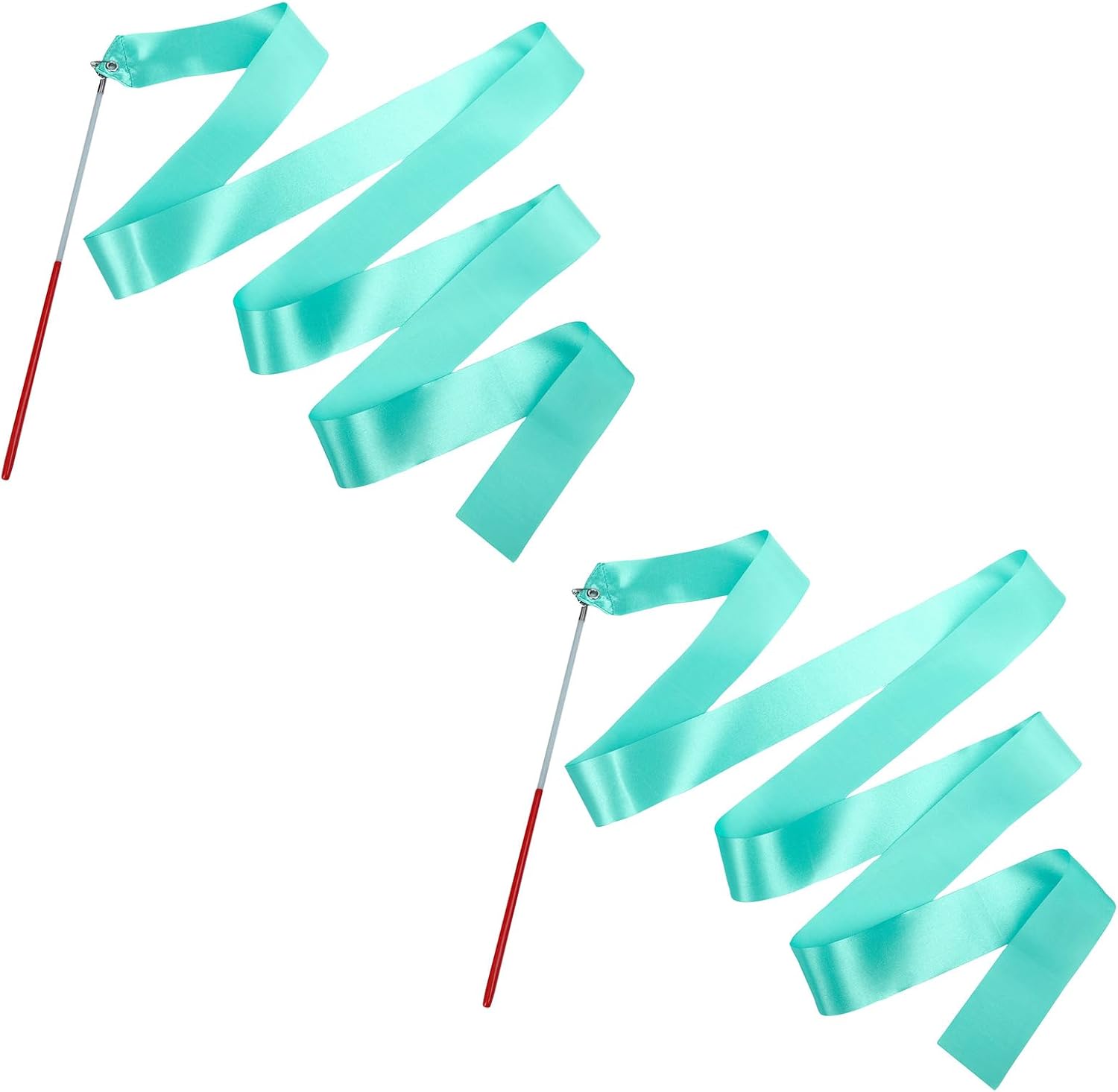 Amazon.com : HiUnicorn 2PCS Mint Green Dance Ribbons for Kids Party ...