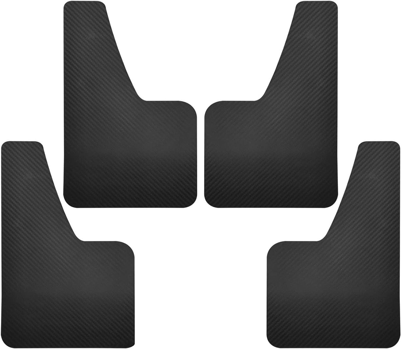 Carbon Fiber Texture Mud Flaps Mudflaps Splash Guards For Ford For ...