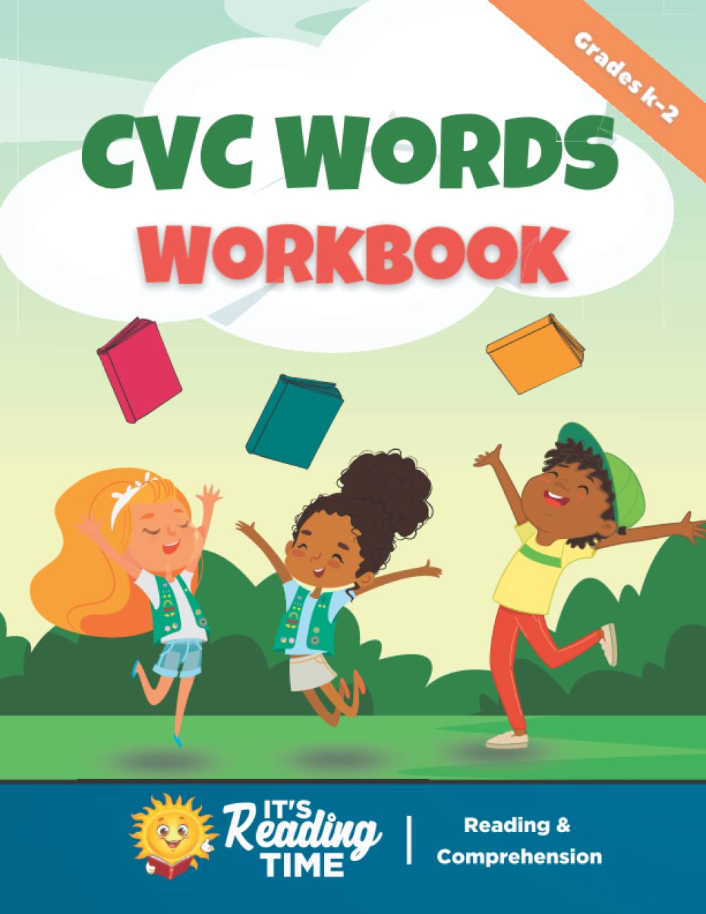 CVC Words Workbook: It's Reading Time Reading & Comprehension: Time, It ...