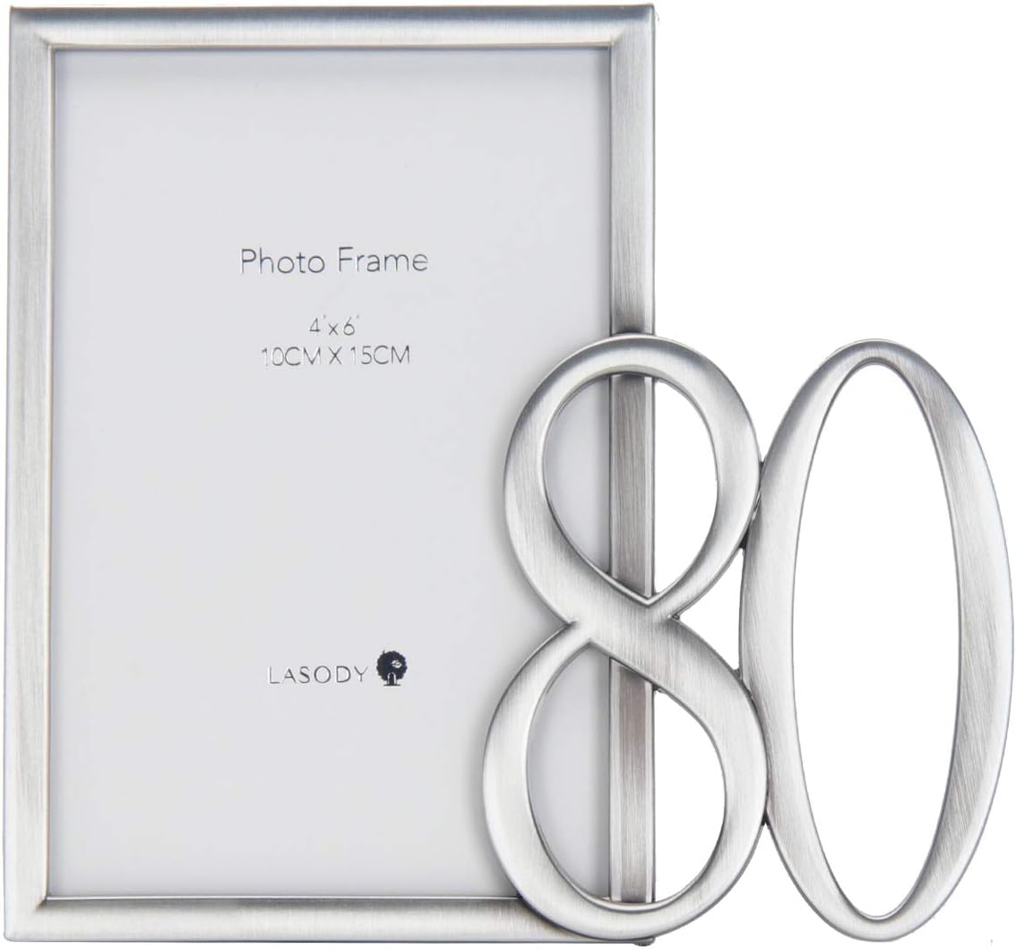 Amazon.com - LASODY 80th Picture Frame,80 Anniversary Frame,Happy 80th ...