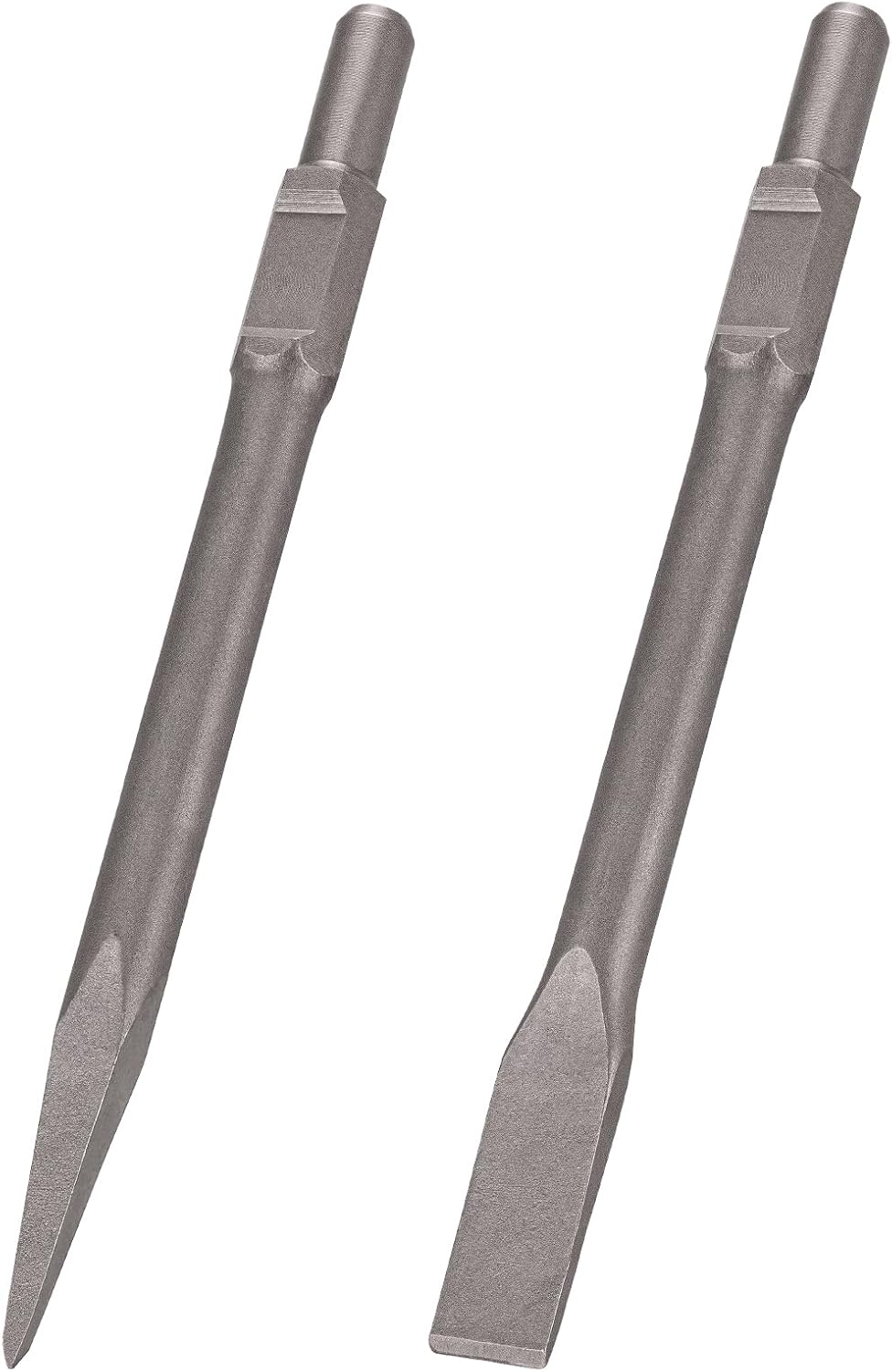 Berserker 2 pc. 1-3/16" Hex Chisel Set with Point & Flat Chisels for ...