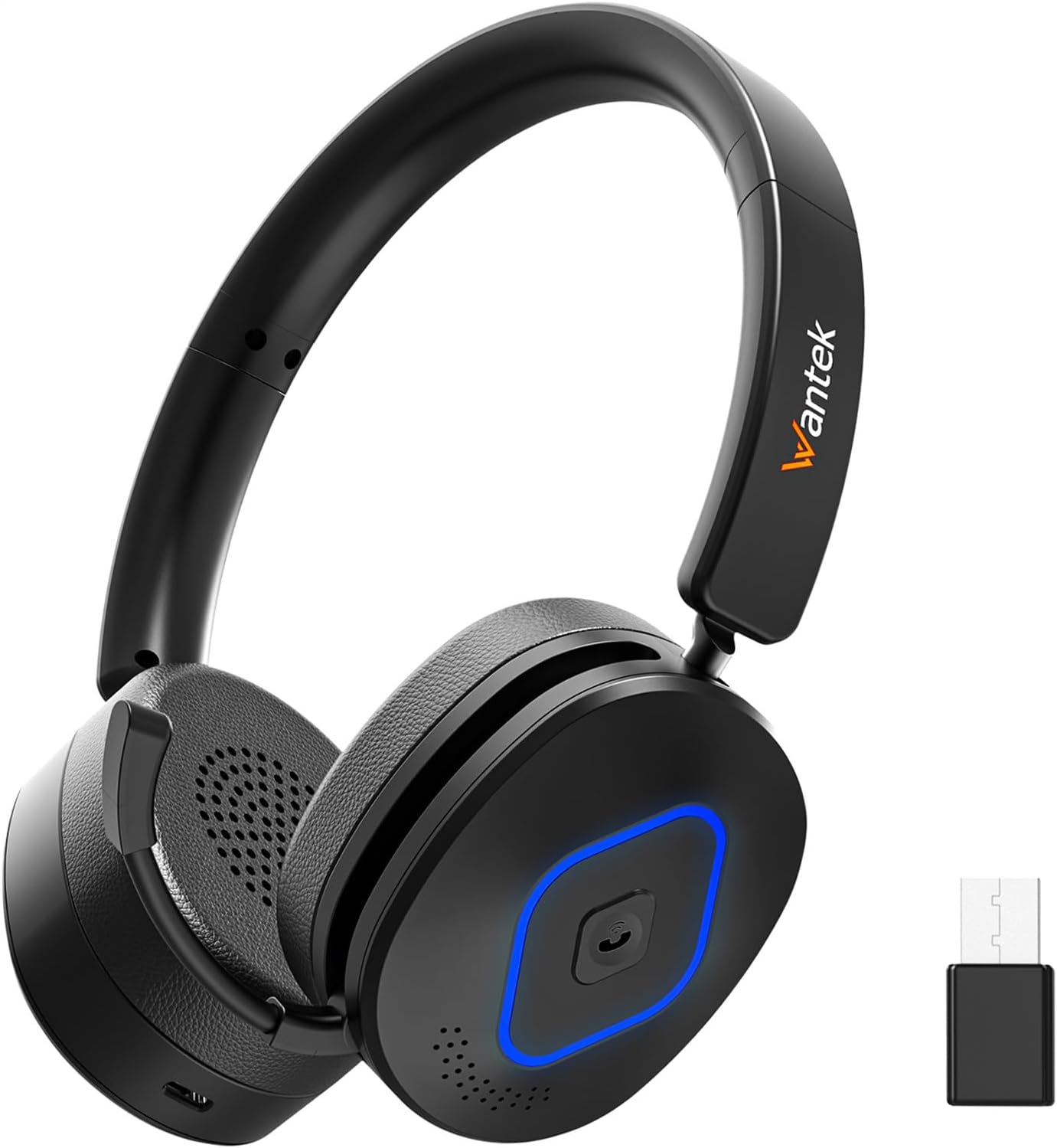 Amazon.com: Wantek Wireless Headset with Mic,Bluetooth Computer Headset ...