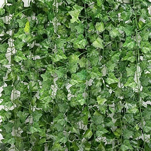 12 Strands Artificial Fake Grape Vines with 3 Strings Grapes, Hanging ...