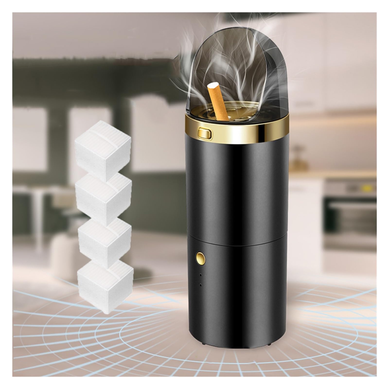 Amazon.com: Handheld Car Ashtray with Lid Auto Vehicle Cigarette ...