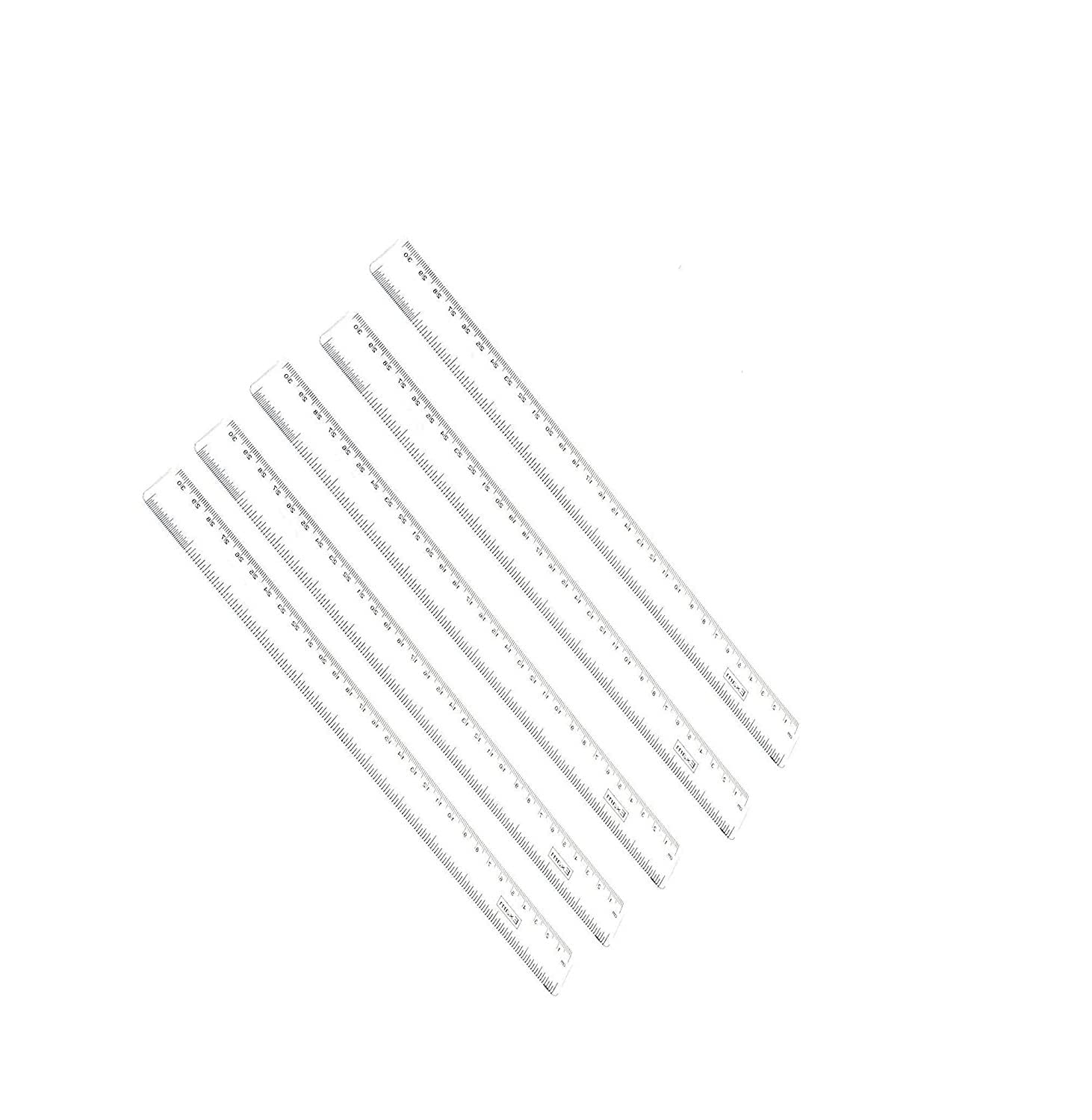 JMM 5 Pack Plastic Ruler Scale Made Of Good Durable And Sturdy ...