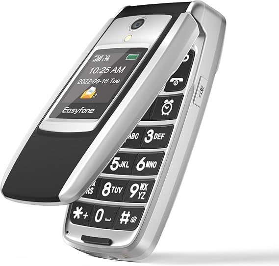 Amazon.com: Easyfone T300 4G Easy-to-Use Senior Flip Cell Phone ...