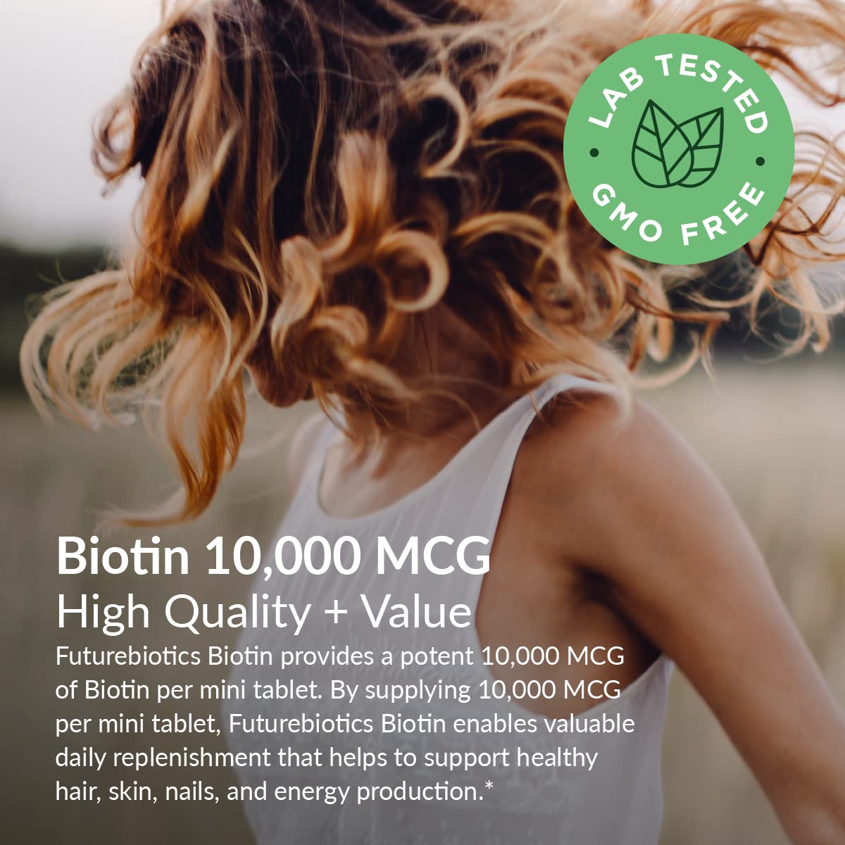 Snapklik.com : Biotin 10,000 MCG High Potency Tablets Supports Healthy ...