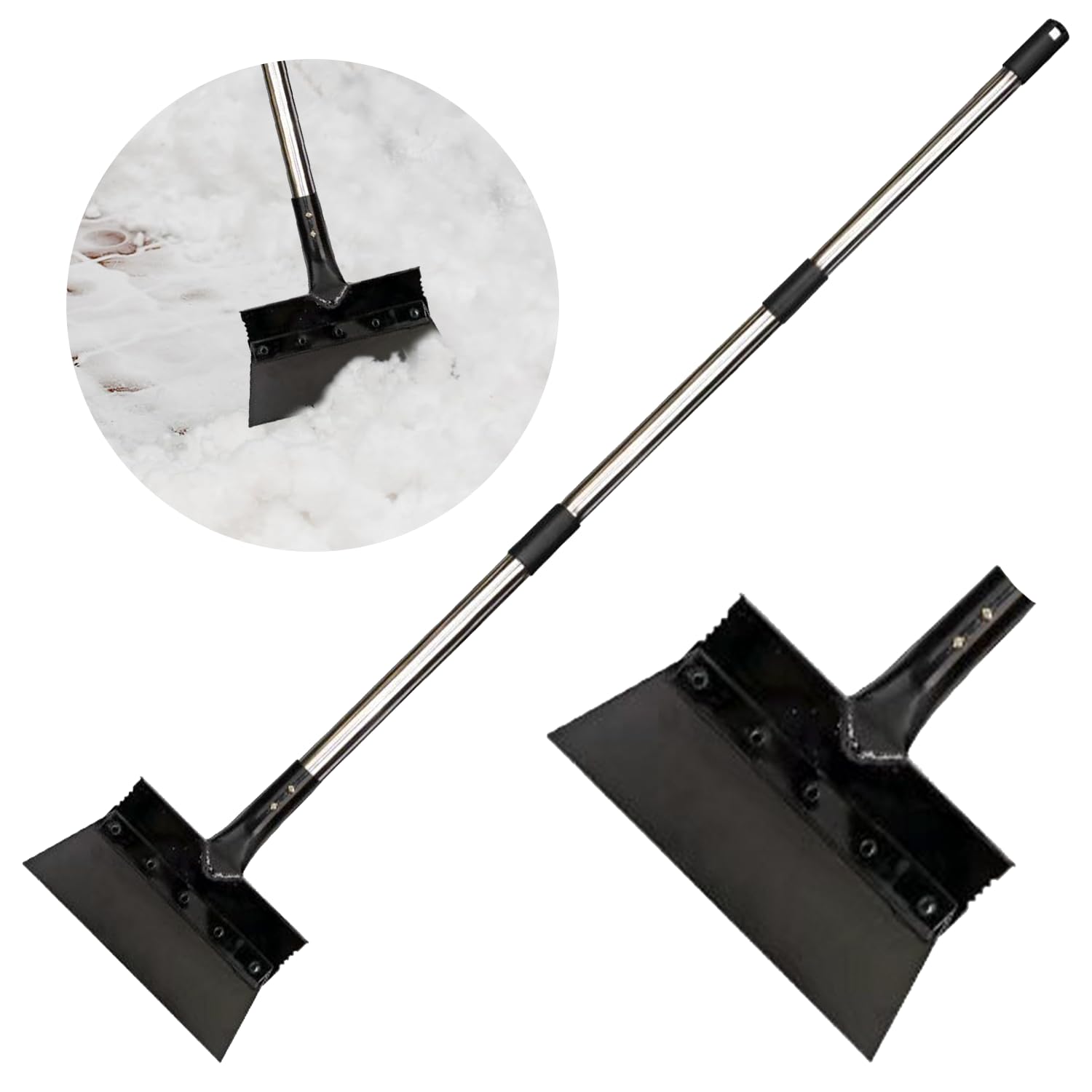 Amazon.com : Flat Shovel,Snow Shovel, Ice Scraper, 54 inch Snow Ice ...