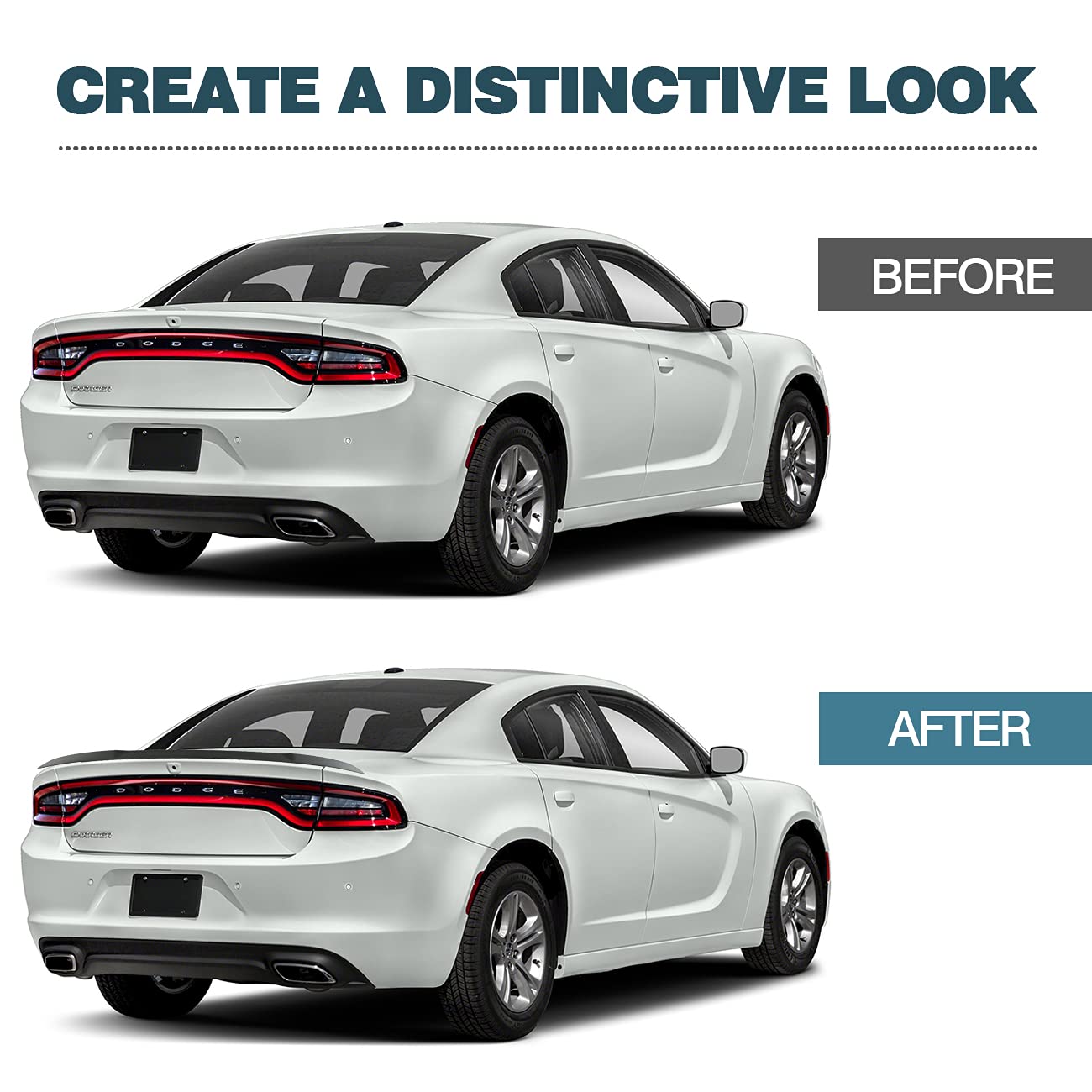 Buy Auraroad Rear Spoiler Compatible with Dodge Charger 2011-2021 RT ...