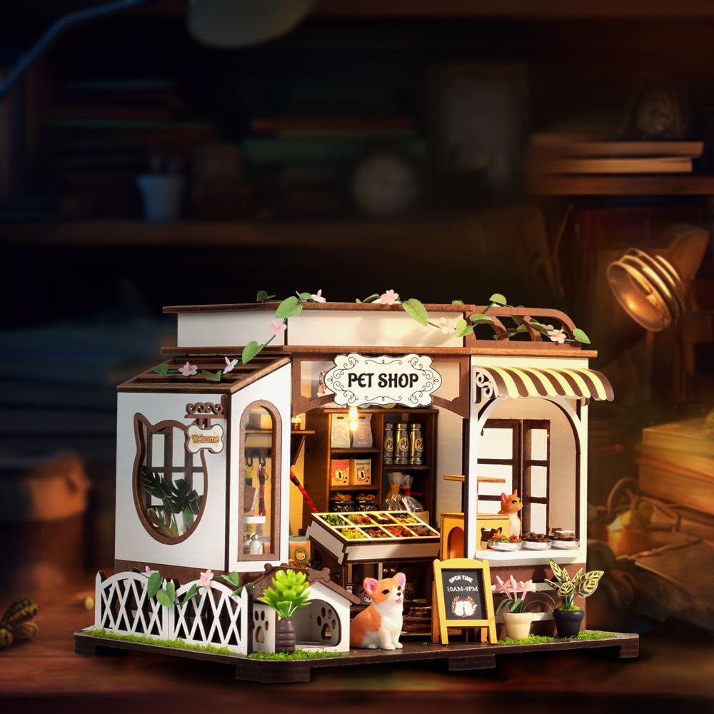 Snapklik.com : Lannso DIY Dollhouse Miniature Kit, Miniature House Kit ...