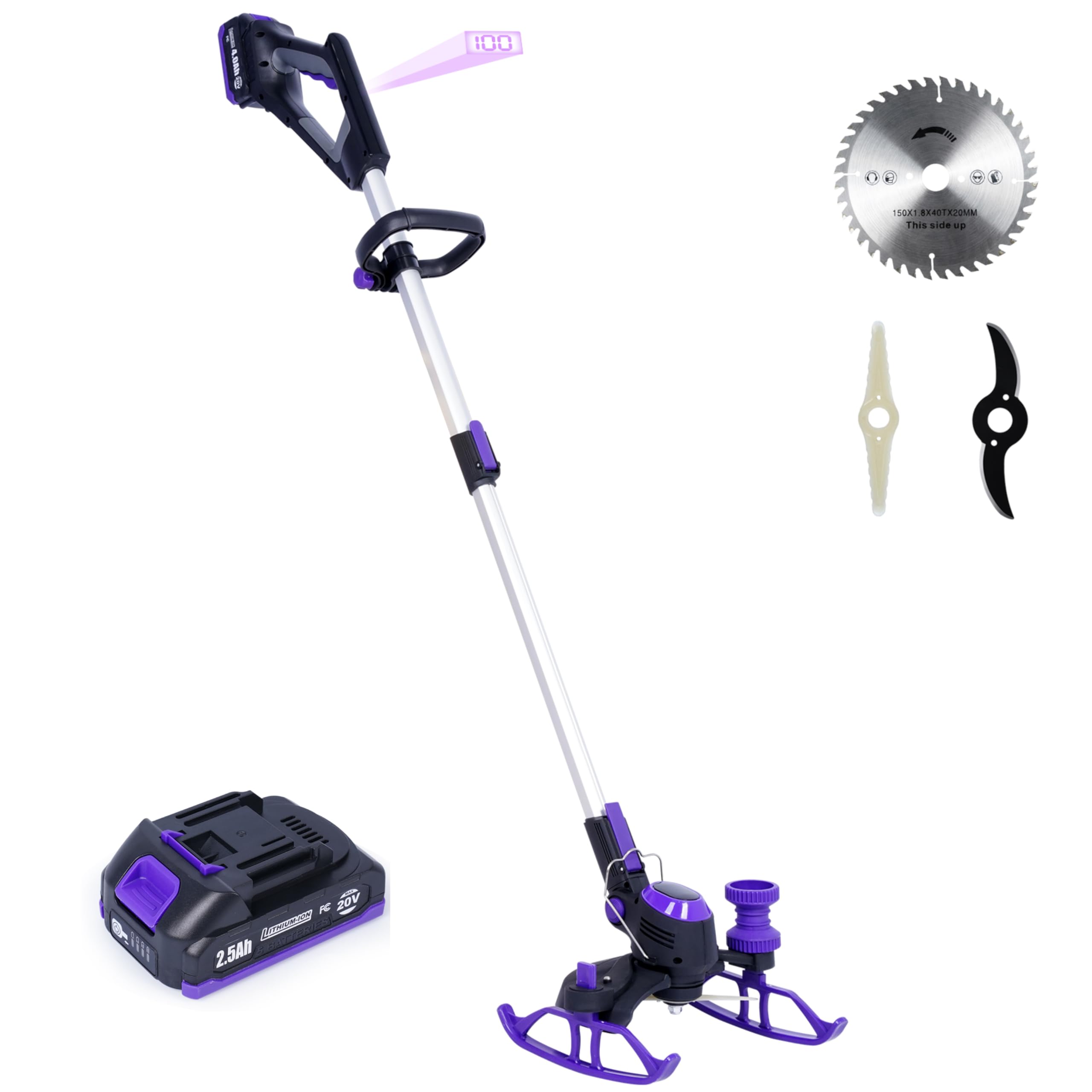 Amazon.com : Weed Wacker Cordless - PATIOX Electric Weed Trimmer ...