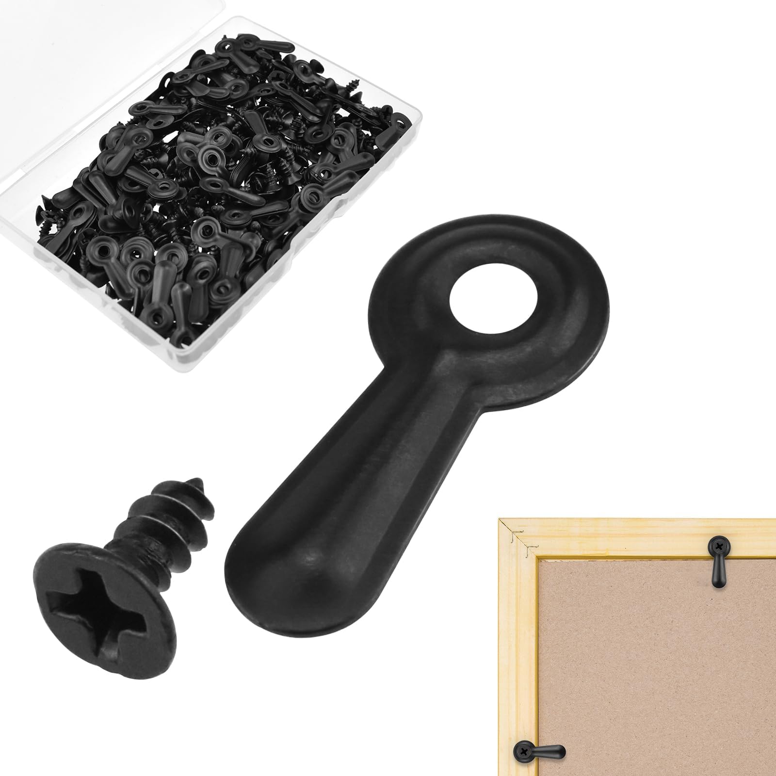 100 Pcs Picture Frame Backing Clips, Picture Frame Hardware Backing ...