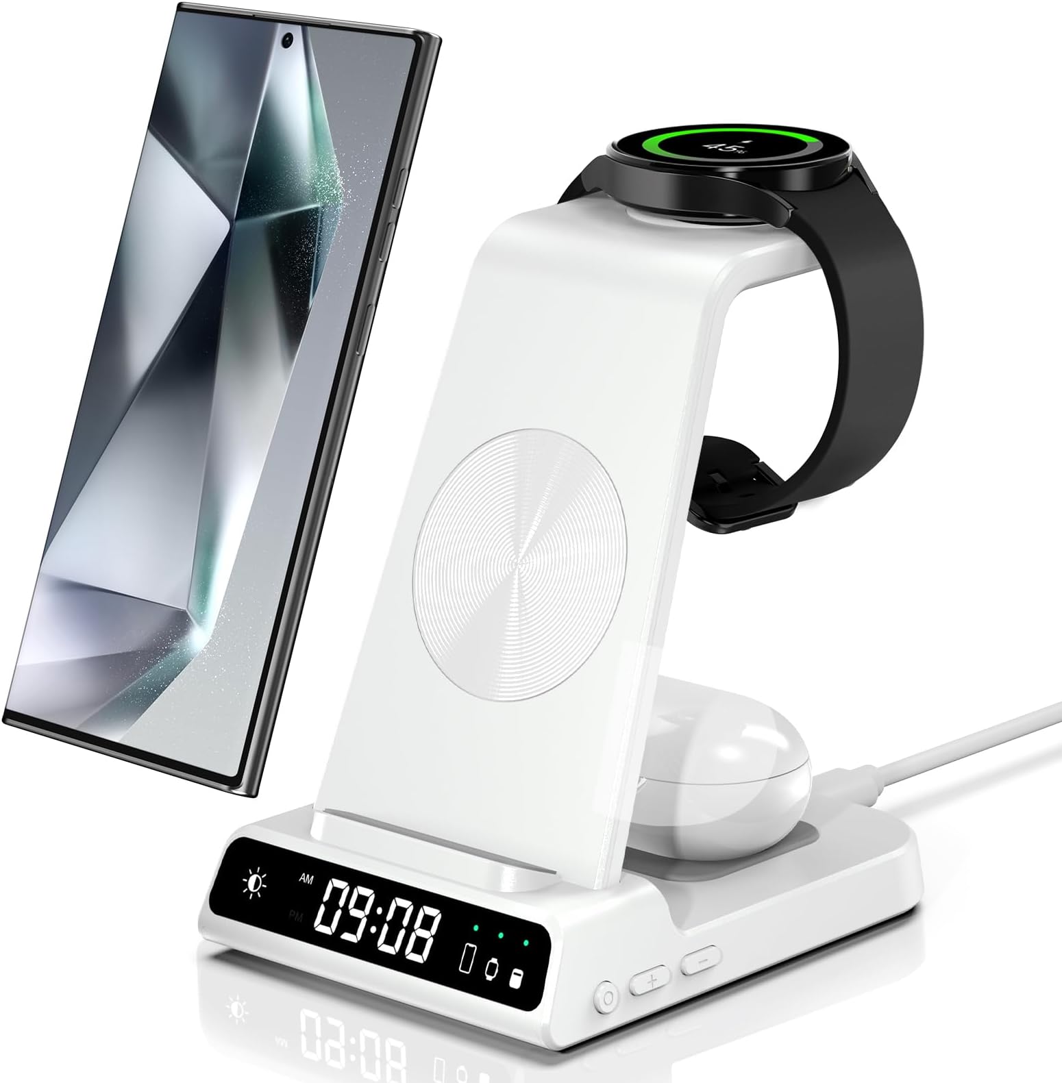Amazon.com: Barggn 3 in 1 Fast Wireless Charging Station for Apple ...