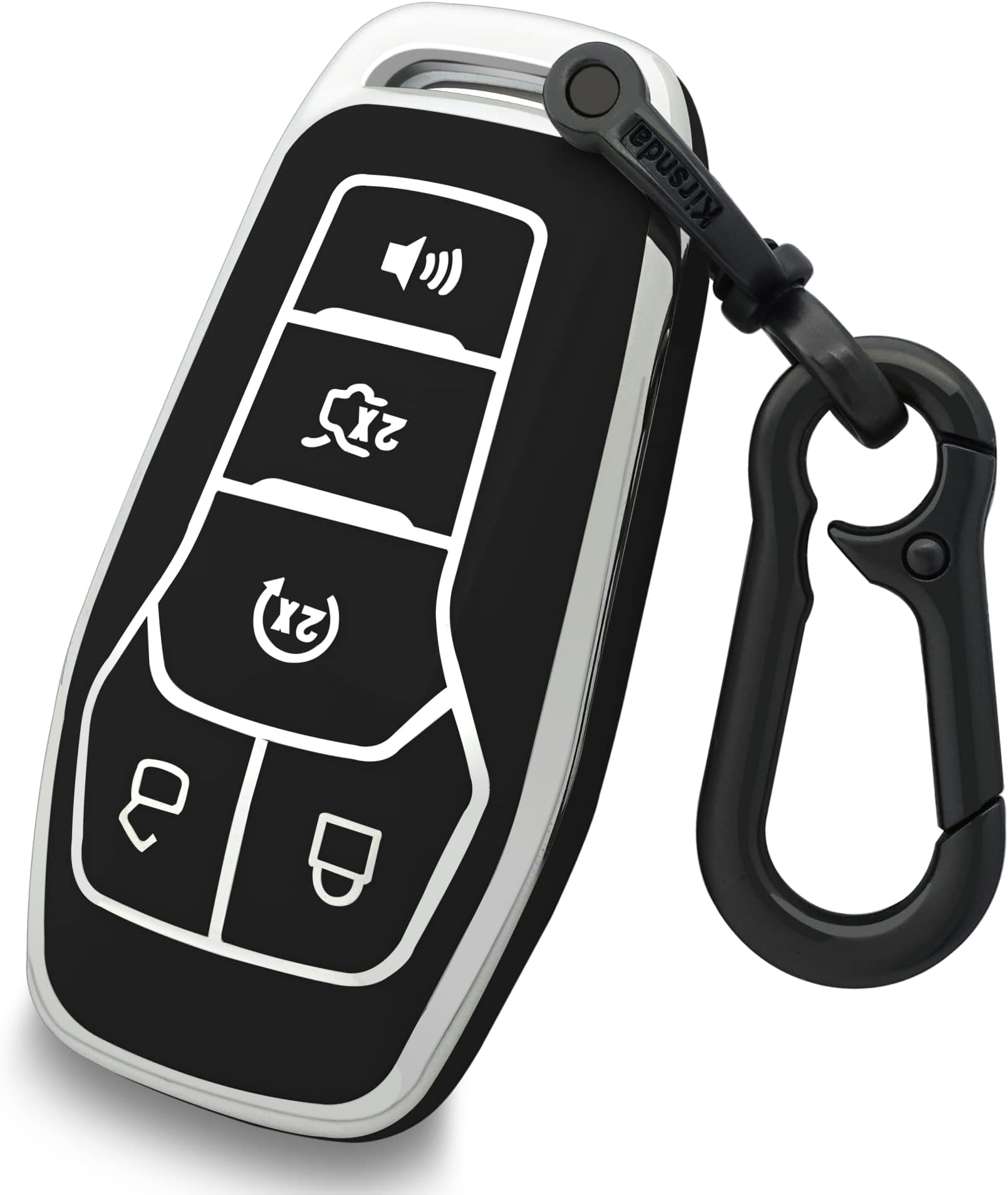 Amazon.com: Kirsnda Key fob Cover case Keychain Compatible with Ford ...