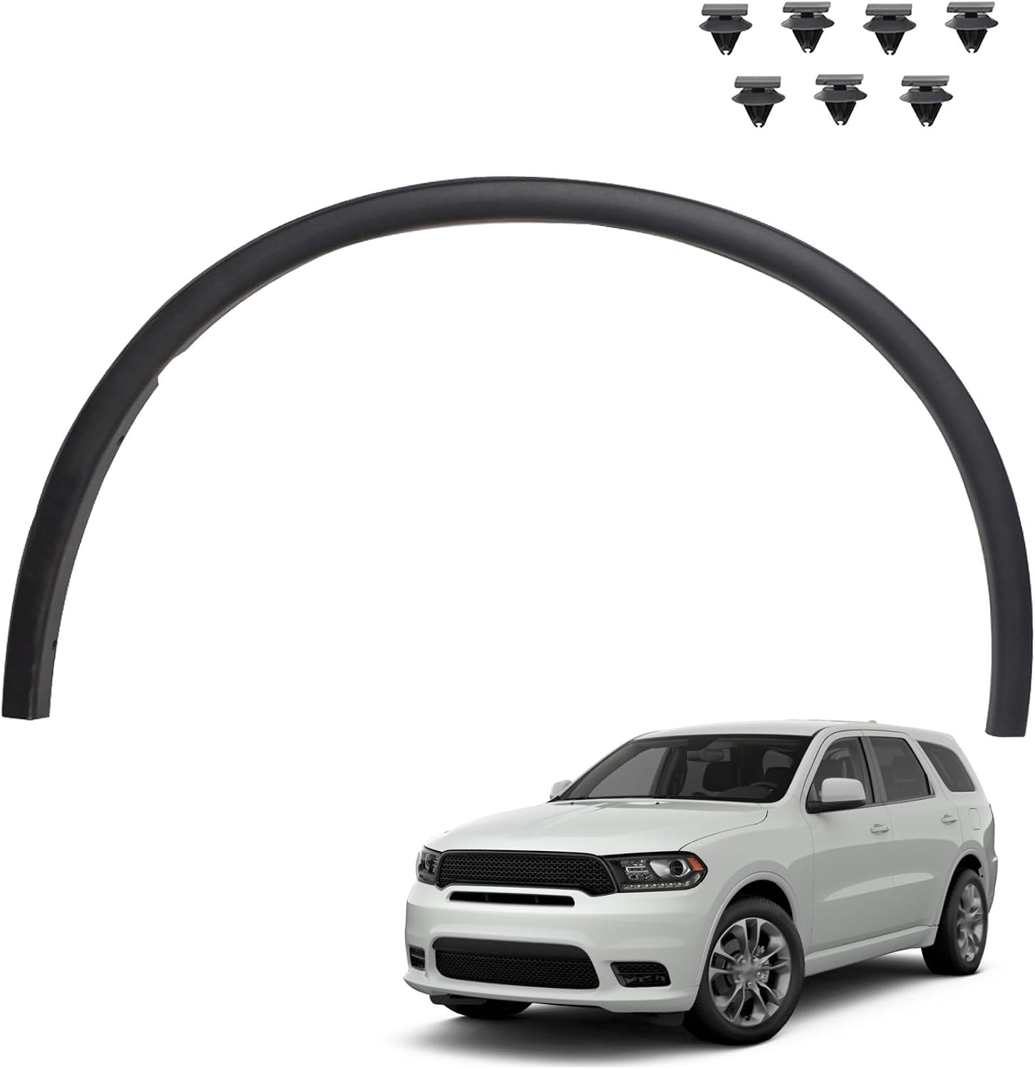 Black Car Wheel Eyebrow Wheel Arch Trim Flares Moulding Trim Front ...
