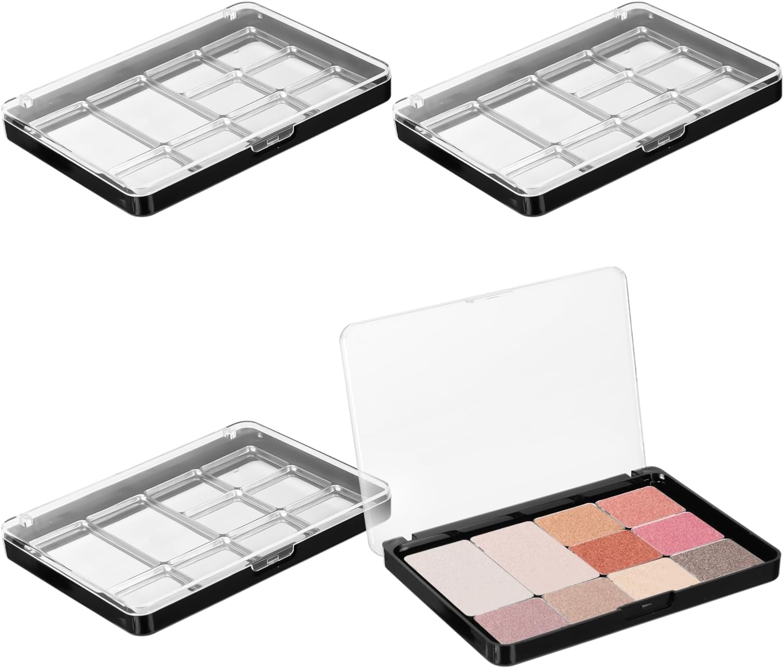 Amazon.com : 4 Pcs Adsorptive Makeup Palettes, Empty Eyeshadow ...