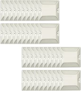 Amazon.com: Road Reflectors 4 by 4 Inch, 40 Pack Commercial Driveway ...