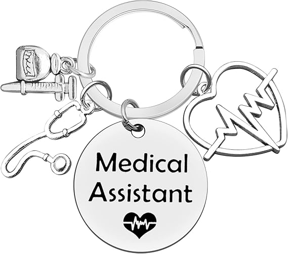 Amazon.com: Medical Assistant Gifts Medical Assistant Keychain MA ...