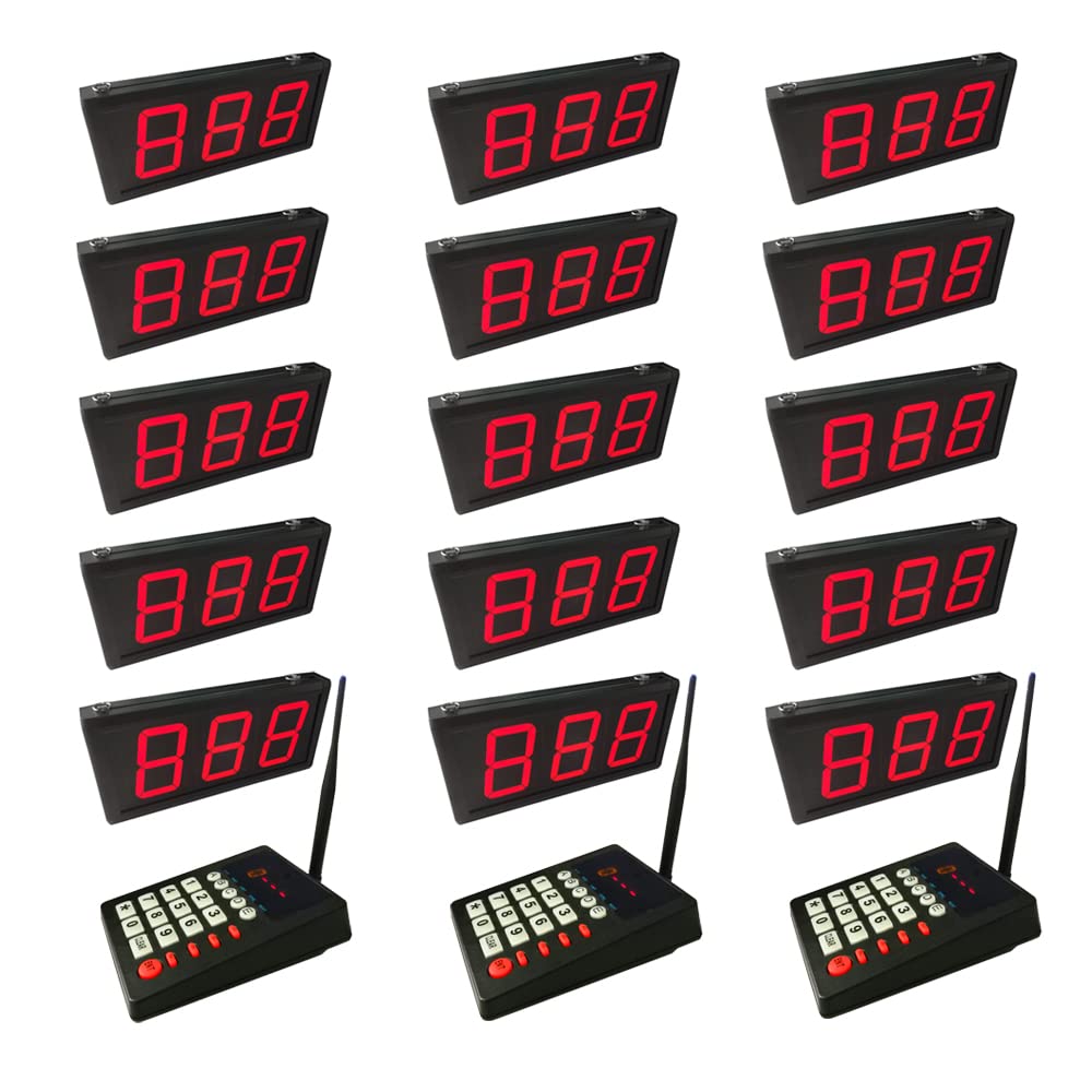 Snapklik.com : Wireless Queue Calling System Take A Number Display ...
