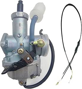 Amazon.com: PZ30 30mm Carburetor With Accelerating Pump with Cable Choke Carb + Dual throttle ...