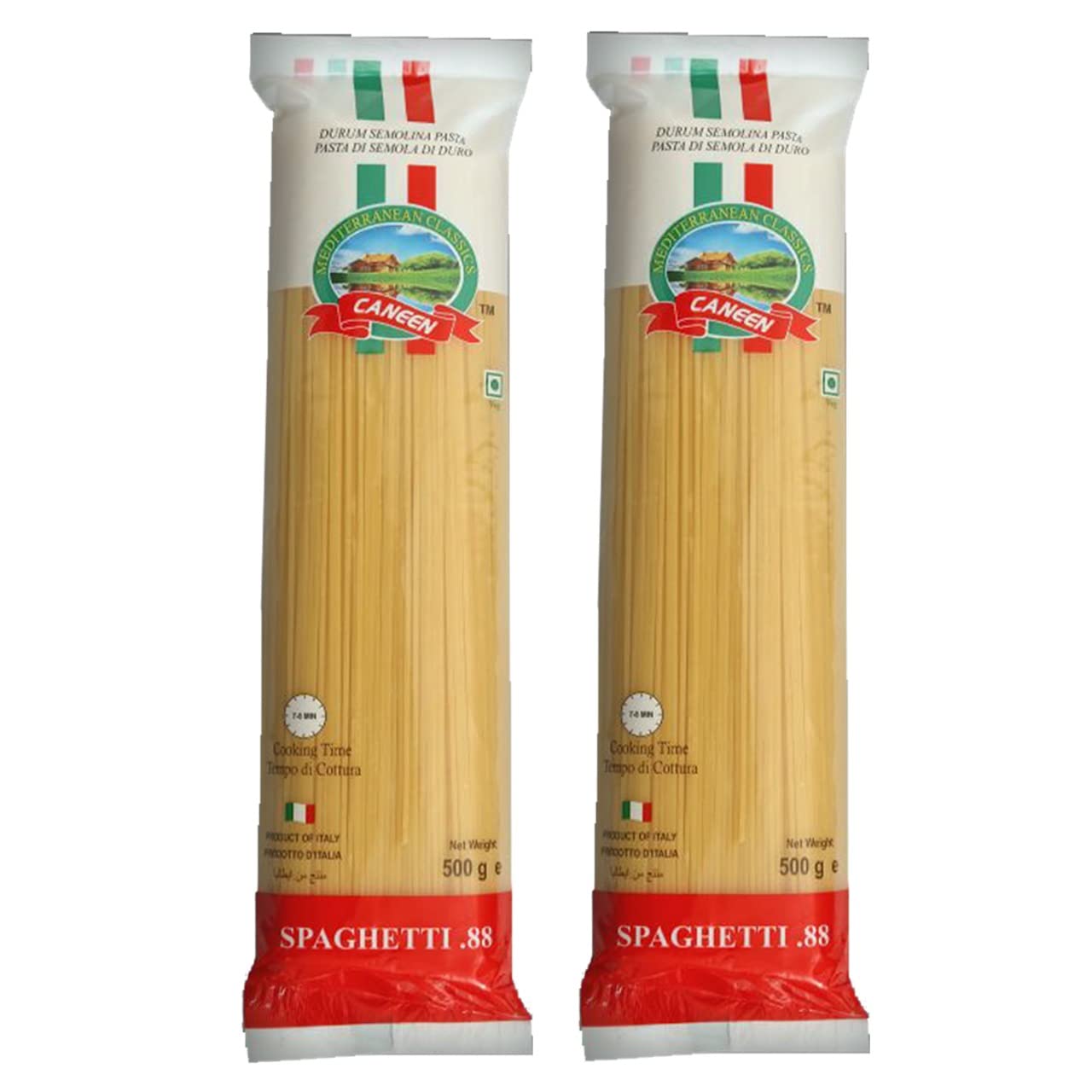 Caneen Spaghetti Imported Pasta-500g (Spaghetti, Pack of 2) : Amazon.in ...