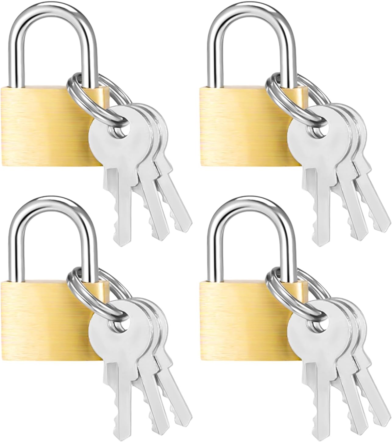Matory 3 Set Mini Padlock with Keys Small Diary Padlocks Luggage ...