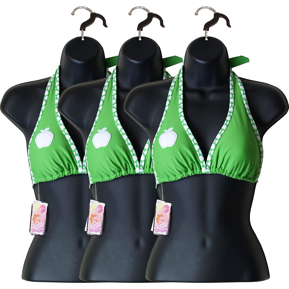 Buy 3-Pack Female Mannequin Torso, Dress Form Hollow Back Body or T ...
