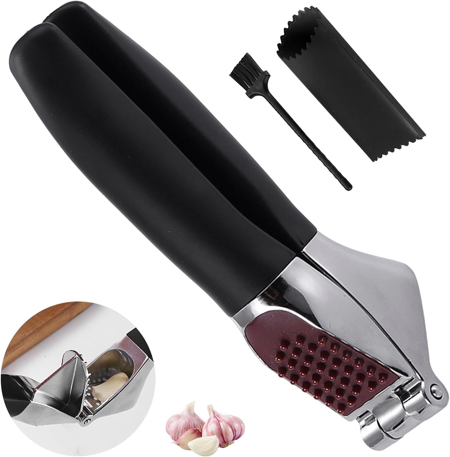Garlic Crusher Garlic Press Heavy Duty Garlic Mincer Ginger Presser ...