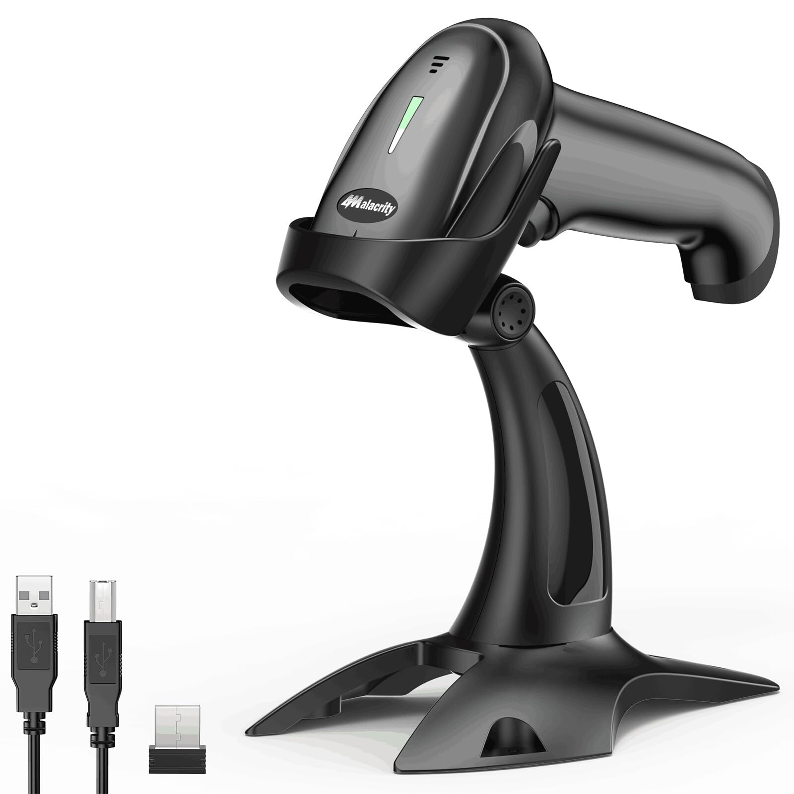 Amazon.com : Alacrity 1D 2D Wireless Barcode Scanner with Stand ...
