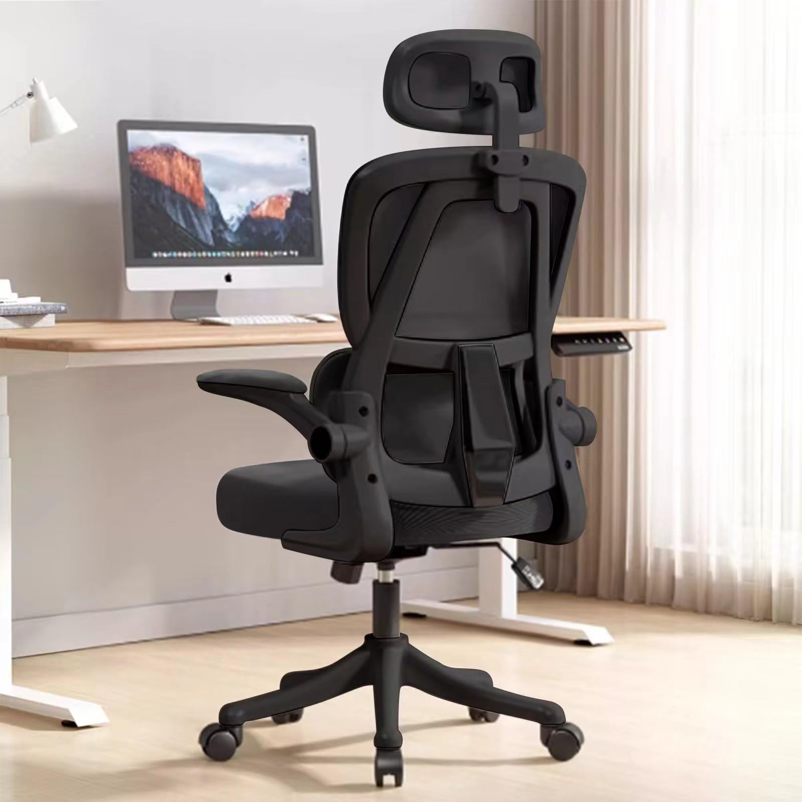Ergonomic Office Chair Comfort Home Desk Chair Adjustable High Back ...