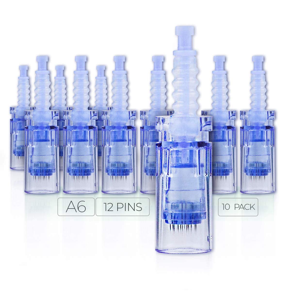 Dr. Pen Ultima A6 Replacement Cartridges - (10 Pack) - 12 Pins Bayonet ...