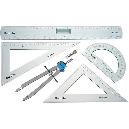 Mr. Pen - Juego de geometría profesional, 15 piezas, kit de geometría ...