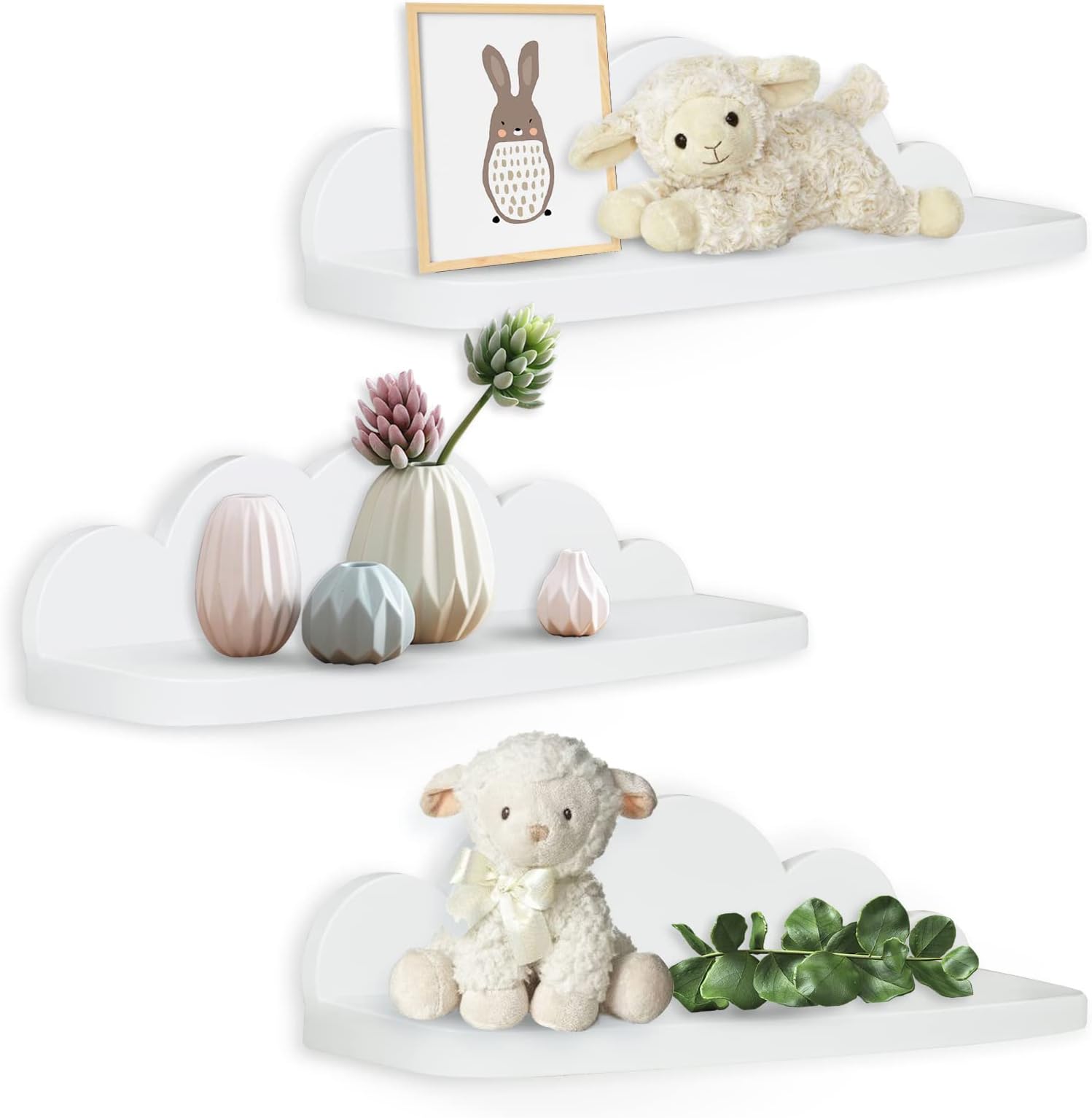 Pyjacos Mensole da Muro Set di 3 Mensola da Parete per Decorazioni per ...