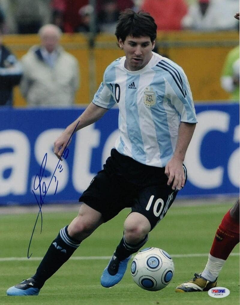Topps Lionel Messi Signed Autograph 11x14 Photo - Argentina Worldcup ...