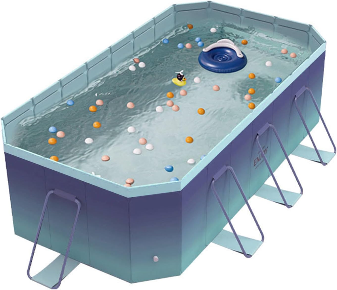 YYW Foldable Swimming Pools Non-Inflatable Anti-Slip PVC Family Pool ...