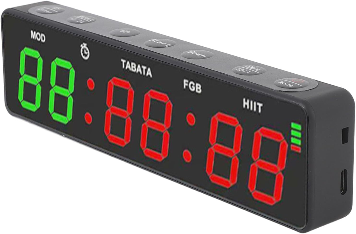 Gym Timer, Small Portable Gym Timer Clock Workout Interval Timer with ...