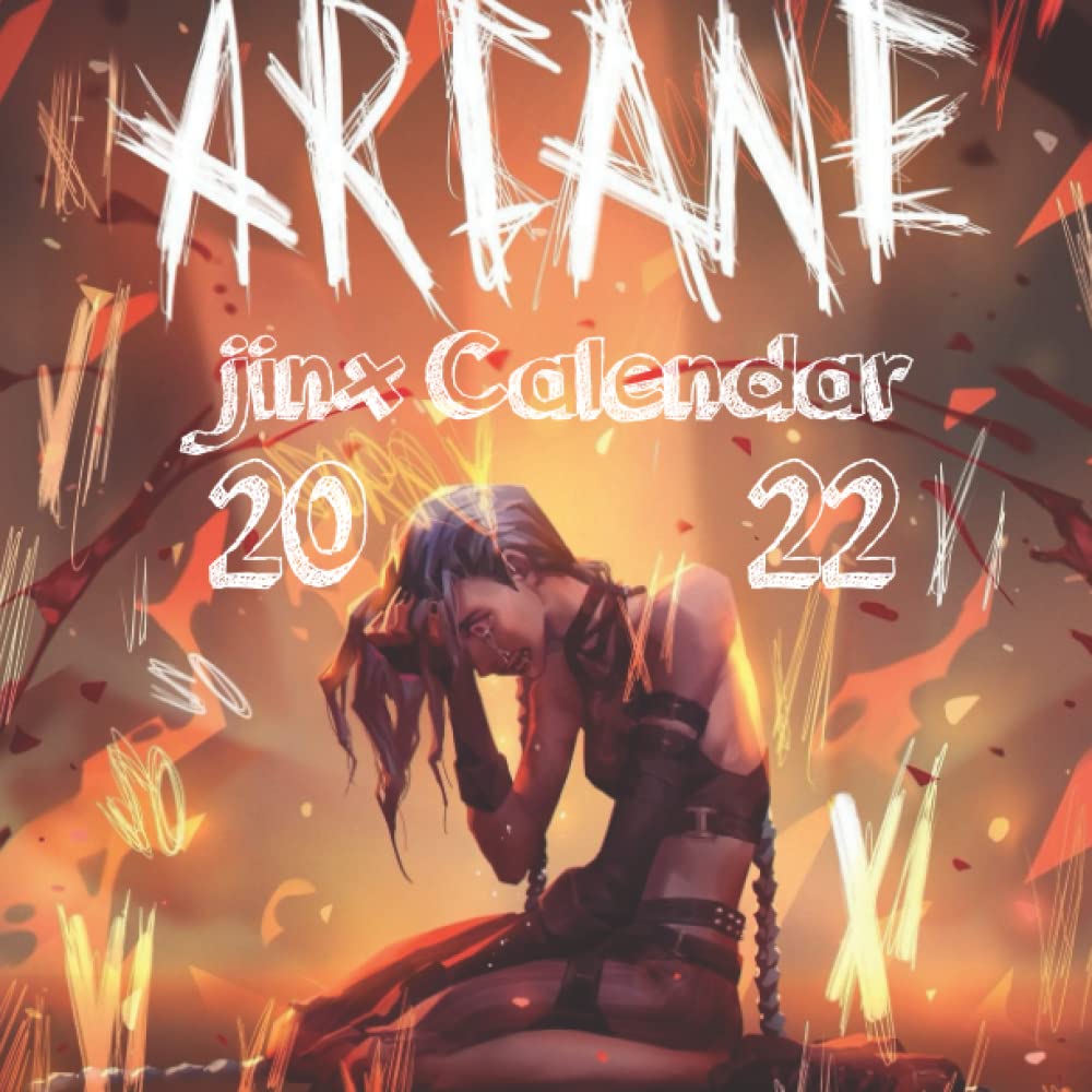 Official Jinx Arcane 2022 Calendar Jinx Arcane Calendar 2022 Monthly | Desertcart INDIA