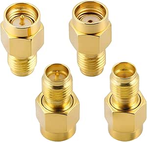 Amazon.com: 4PCS SMA Male to Male SMA Female to Female Gender Changers Adapter Kit SMA Coax ...