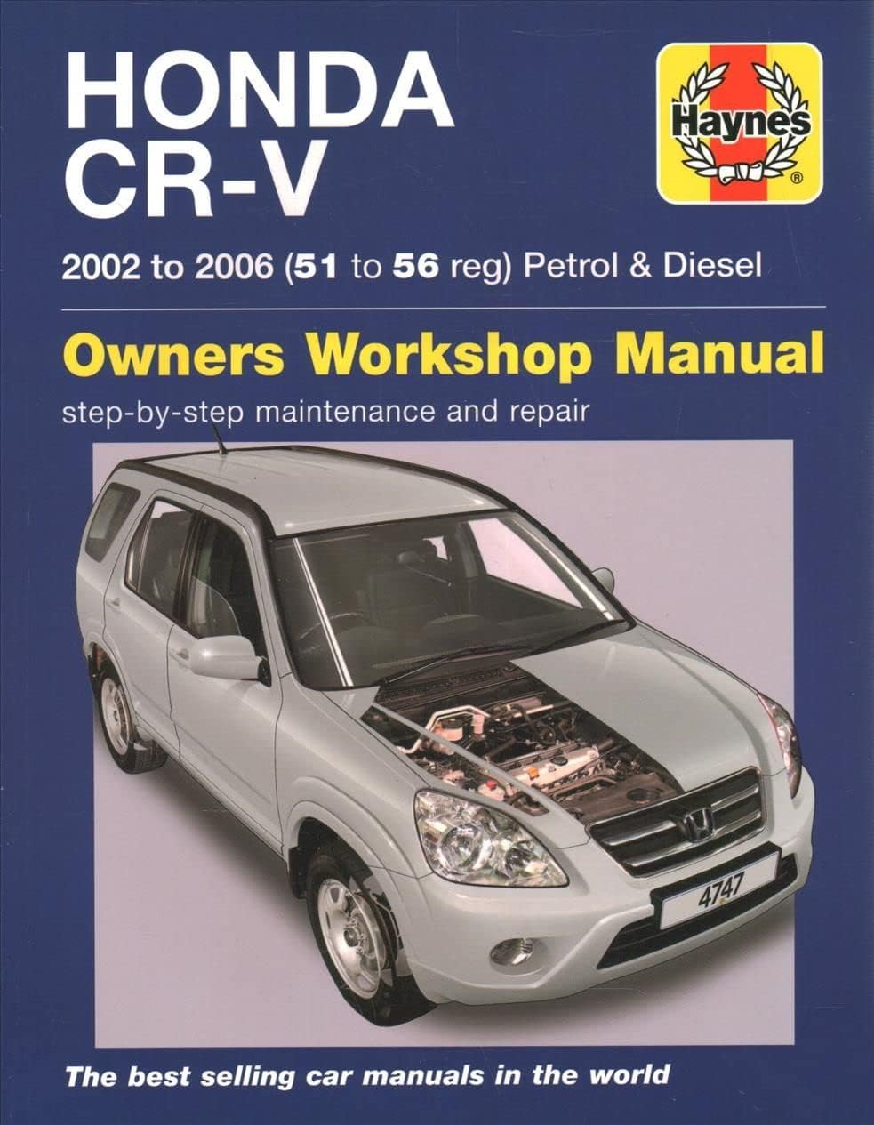 Honda Cr V Petrol Diesel 02 06 Haynes Repair Manual Paperback