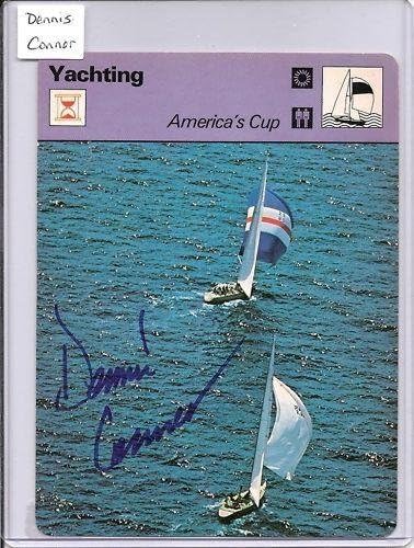 Amazon.com: Dennis Connor Signed Sportscaster Card - COA (Pose 4 ...