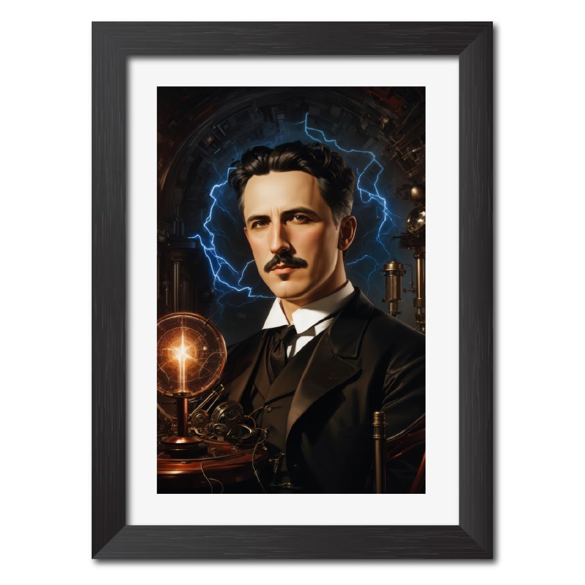 inspire TA Nikola Tesla AI Posters Scientist Inventor Quotes Painting ...