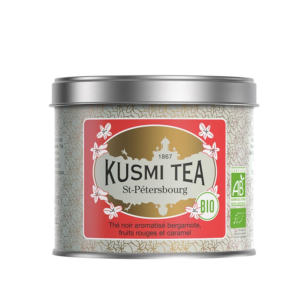 Kusmi Tea - St. Pétersbourg Bio - Thé Noir Biologique - Thé Earl Grey ...