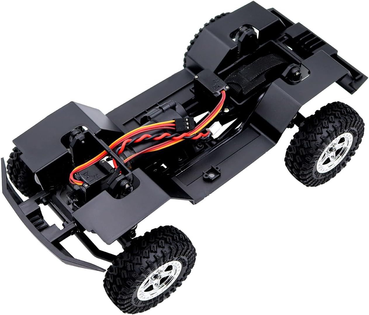 Amazon.com: 155mm 6.10in Wheelbase Assembled Frame Chassis with 2-Speed ...