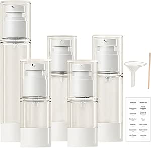 Travel Bottle - Travel Bottles for Toiletries, Airless Pump Bottle ...
